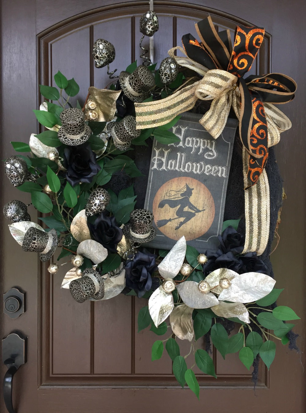 2017 Glitzy Halloween Wreath Tutorial — Trendy Tree