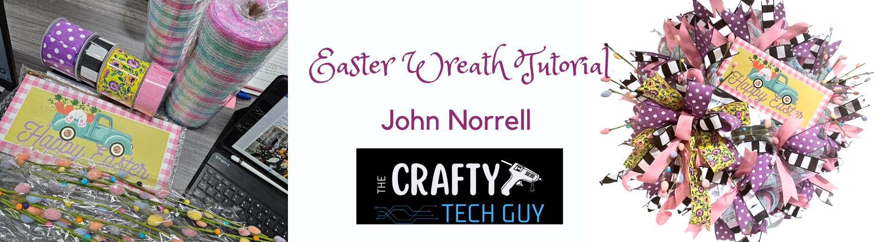 Easter Wreath Tutorial by The Crafty Tech Guy — Trendy Tree