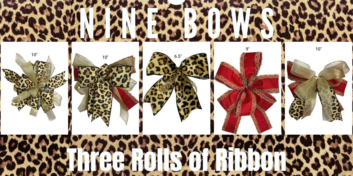 9 Bows from 3 Rolls of Ribbon! — Trendy Tree