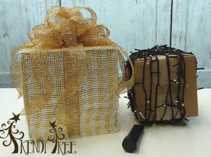 Lighted Christmas Present Tutorial — Trendy Tree