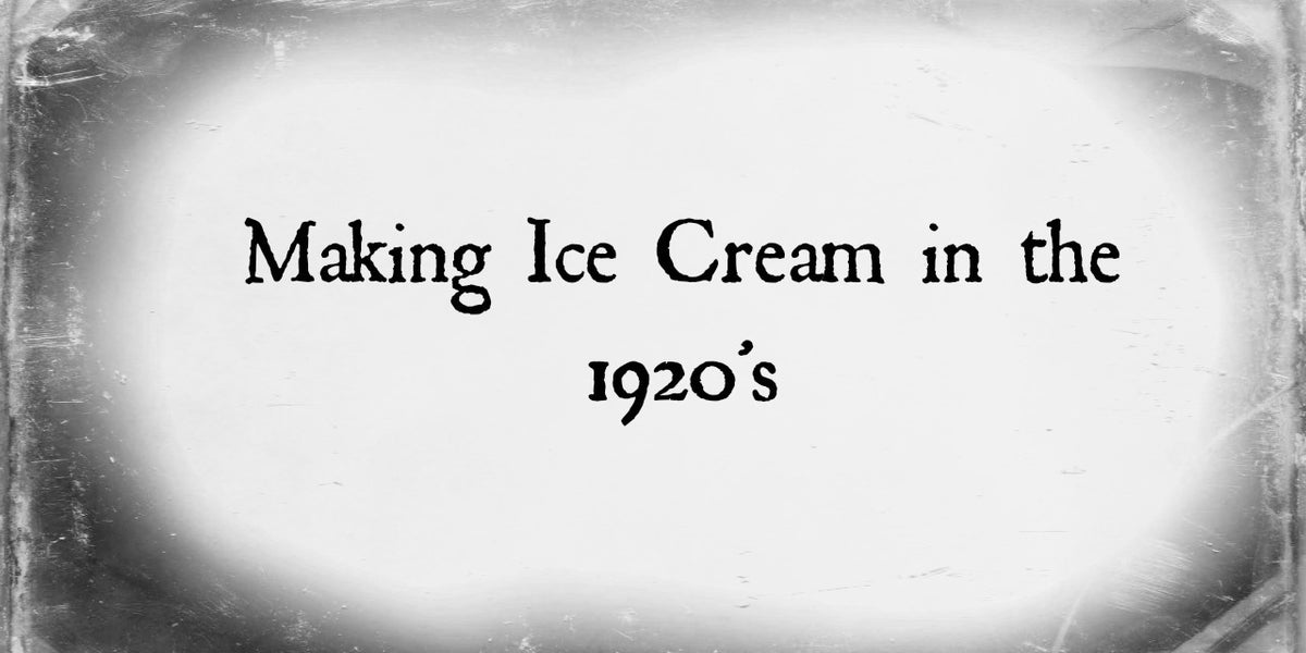 Making Ice Cream in the 1920's — Trendy Tree