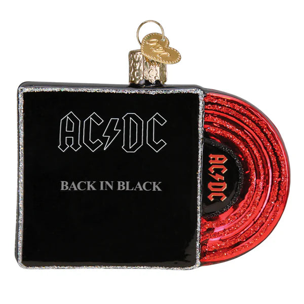 Back in Black Album Cover Old World Christmas Ornament 38072 — Trendy Tree