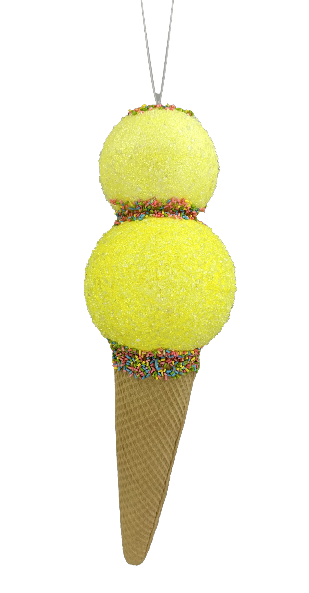 16" Yellow Ice Cream Cone Ornament 63394YW — Trendy Tree