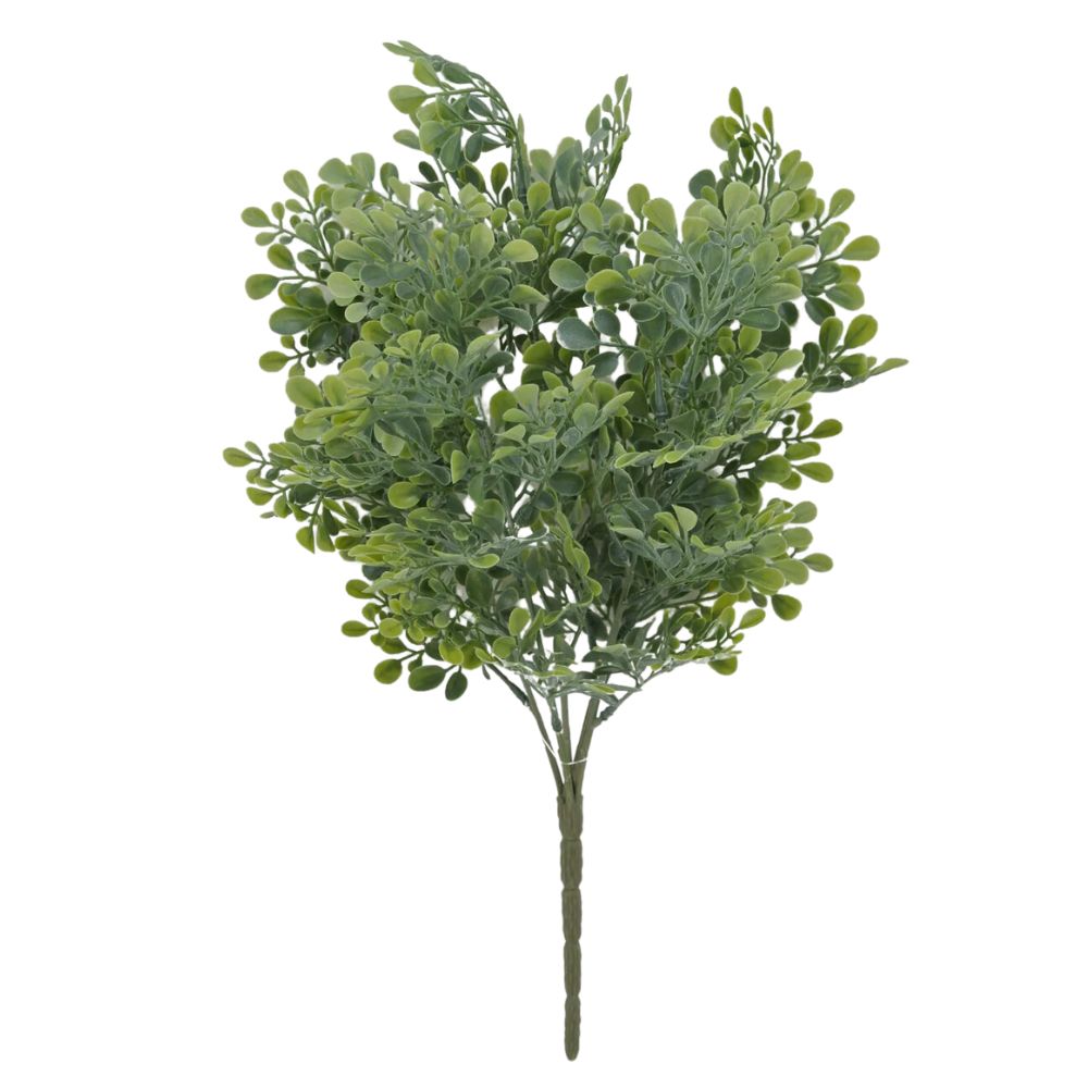 19" Green Soft Plastic Leaf Bush 84931 — Trendy Tree