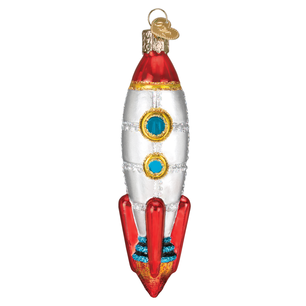 Toy Rocket Ship 44125 Old World Christmas Ornament — Trendy Tree